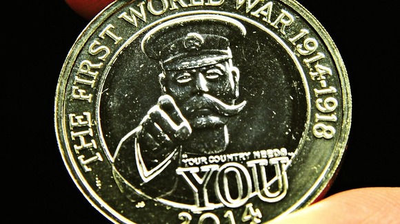 WWI's Lord Kitchener Embellished on New £2 Coins