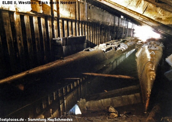 Three U Boats missing until 1985 when found in the Elbe U-boat bunker ...