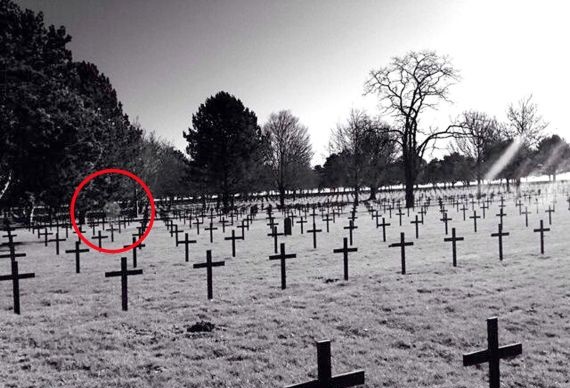 Scottish Ghost Photographed at War Cemetery