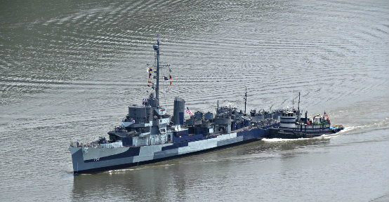 WWII Warship USS Slater Returns to Albany After Restoration Works in ...