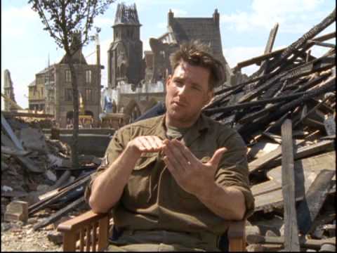 28 images of behind the scenes from the film Saving Private Ryan