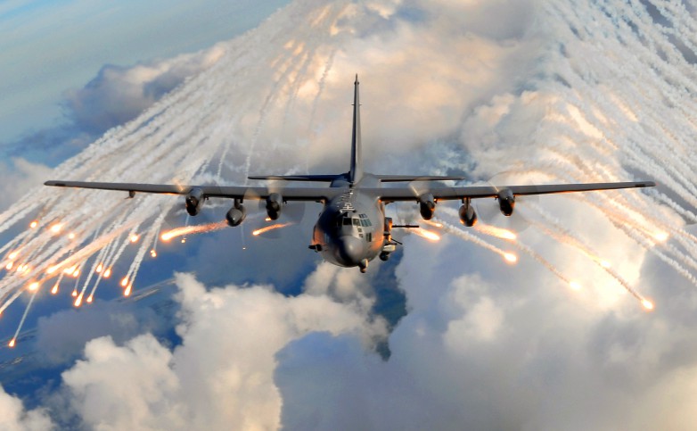Watch: Lockheed AC-130U Gunship Live Firing!
