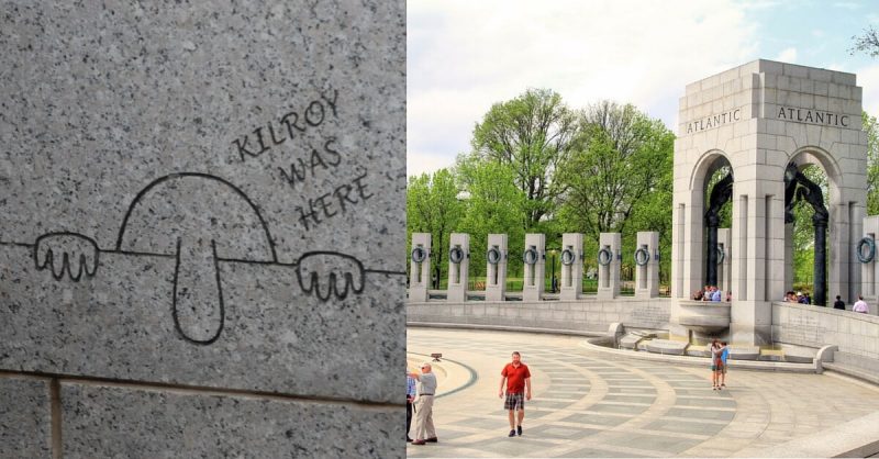 Did You Know "Kilroy was Here" Can Be Found On National WWII Memorial ...