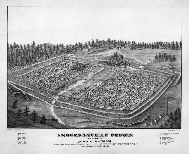 The Notorious Andersonville Confederate POW Camp Where 13,000 Died and ...