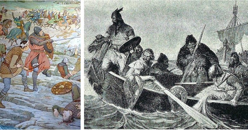 The last battle of the Vikings On The West Coast Of Scotland