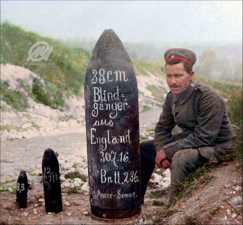17 Haunting Coloured Pictures From the WW1 Battle of the Somme