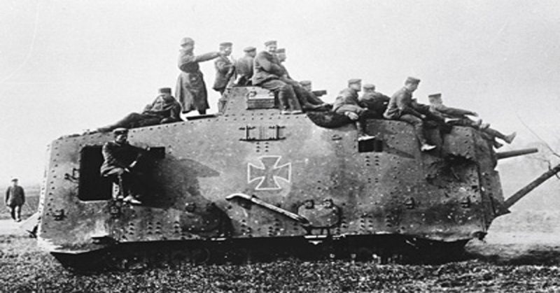 The Tank Museum: Action Debut Of The A7v Tank