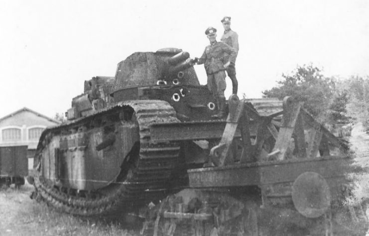 Landwal Ahoi Franz sischer Superpanzer Char 2C Fotos Und Video
