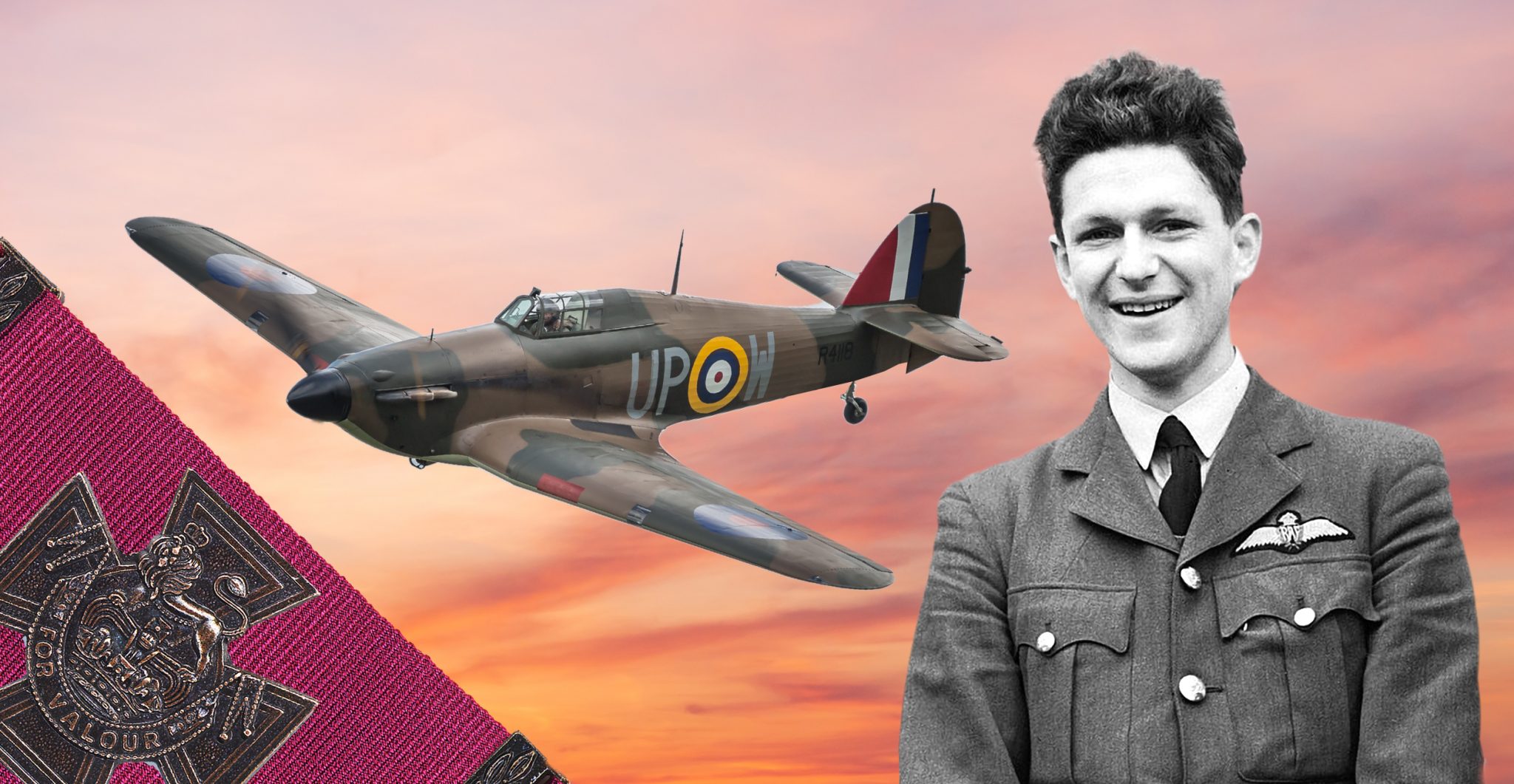 The heroic pilot who, surrounded by flames & with blood pouring down ...