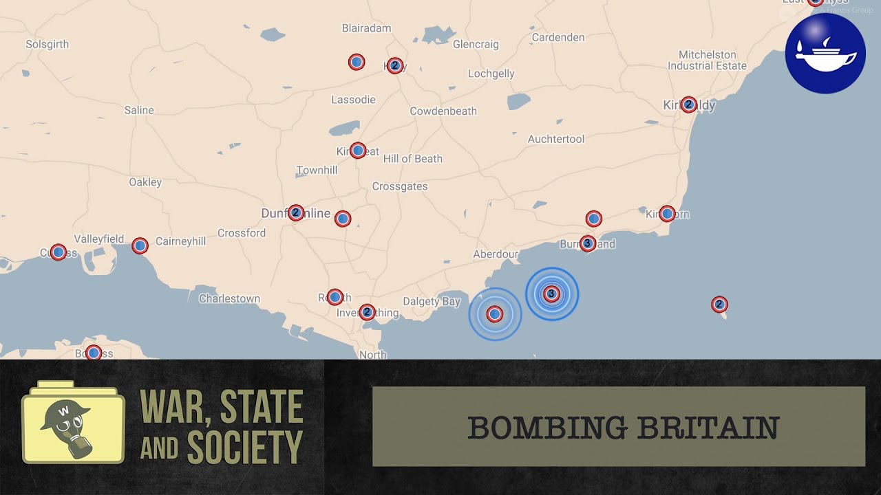 Map Plots 30,000 Luftwaffe Air Raids on The UK During WW2