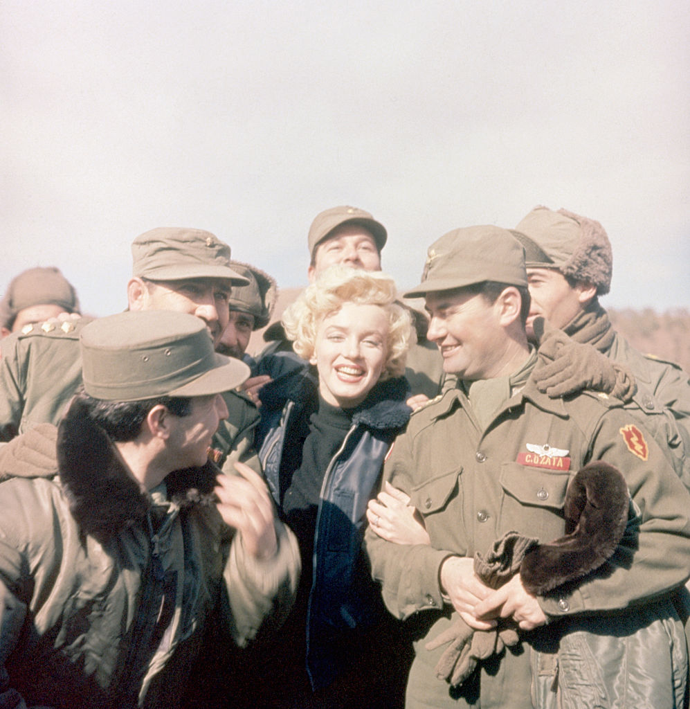 Iconic Photos of Marilyn Monroe Entertaining American Troops in Korea