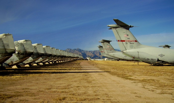 Aircraft storage yard in Arizona desert | War History Online