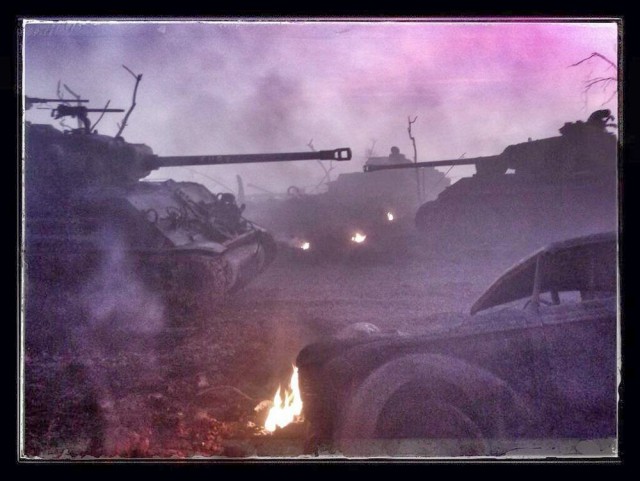 A ton of pictures from behind the scenes of the Fury film set | War ...