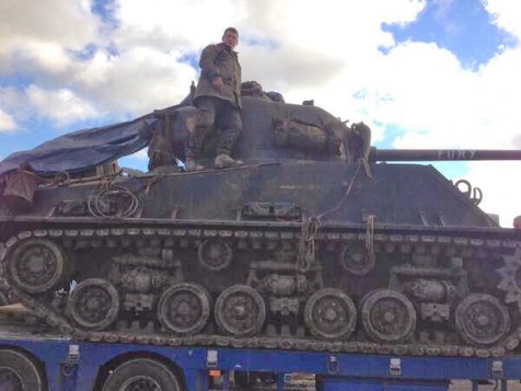 A ton of pictures from behind the scenes of the Fury film set | War ...