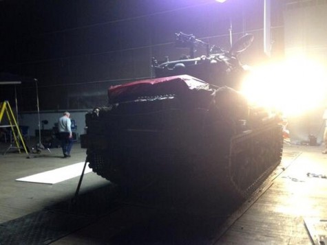 A ton of pictures from behind the scenes of the Fury film set | War ...