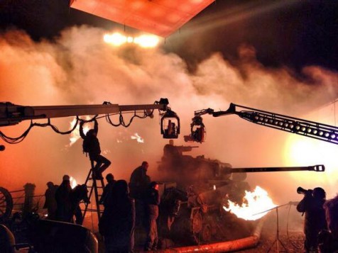 A ton of pictures from behind the scenes of the Fury film set | War ...