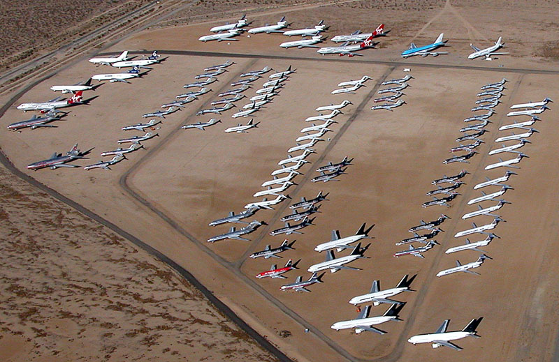 Aircraft storage yard in Arizona desert | War History Online