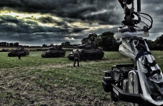 A ton of pictures from behind the scenes of the Fury film set | War ...