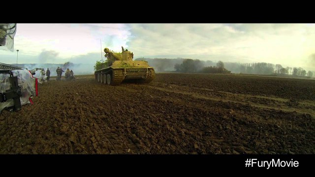 A ton of pictures from behind the scenes of the Fury film set | War ...