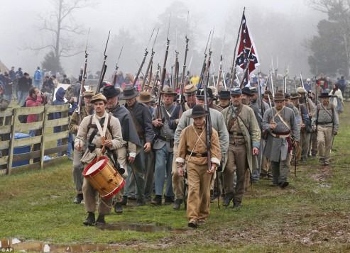 A re-enactment of a Confederate surrender brings back memories of the ...