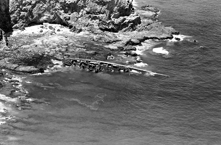 Death of the Former WWII warship USS Booth, shipwrecked on the rocks ...