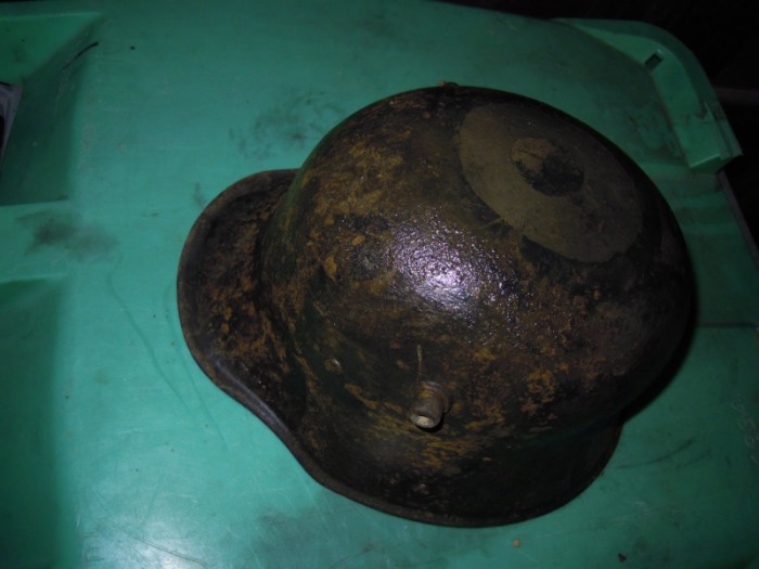 Battlefield relics dug up: Big collection of German helmets | War ...