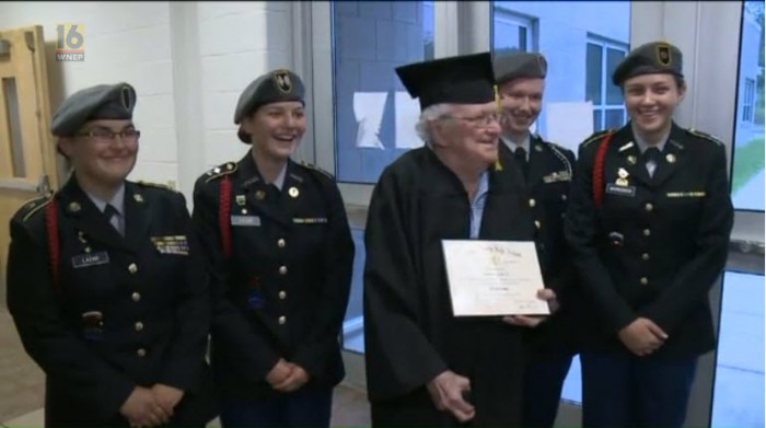 US veterans of World War Two receive high school diplomas | War History ...
