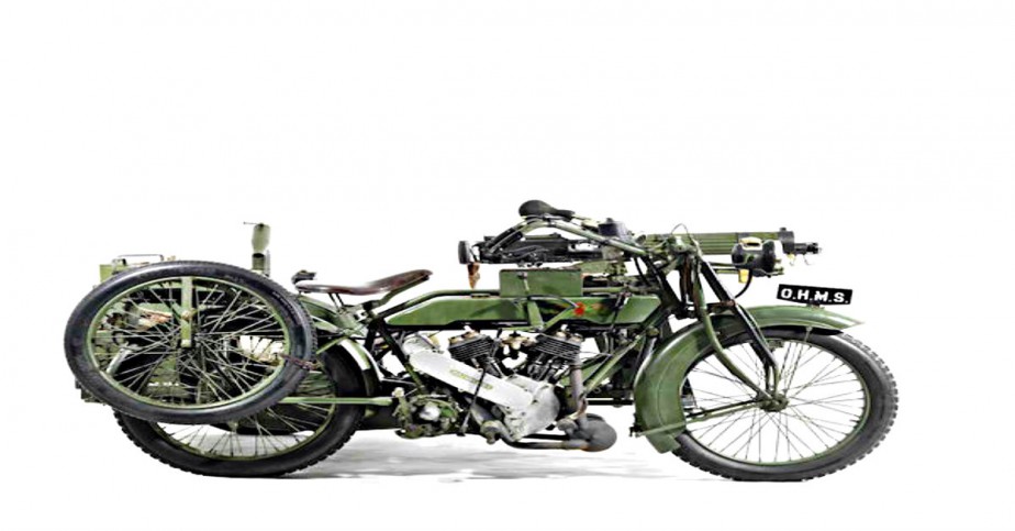 Very Rare WWI Motorbike with Its OWN MACHINE GUN Up for £30,000 | War ...