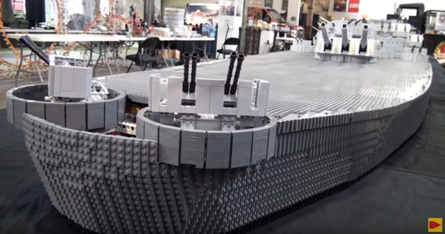 World's Largest LEGO Ship – USS Missouri WWII Battleship | War History ...