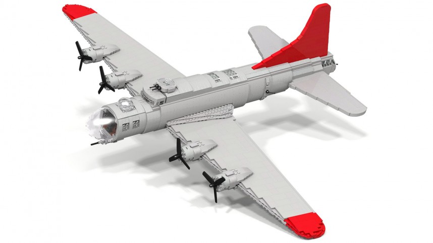 How To Build A Huge Lego WWII B-17 Flying Fortress | War History Online