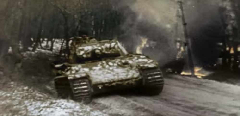 Stunning Color Footage Of The Battle of the Bulge in the Second World ...