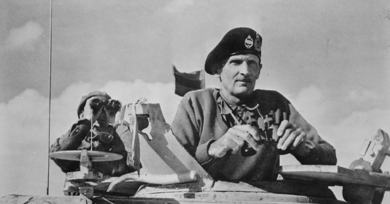 Legendary British WW2 Field Marshal Montgomery - "Indomitable in ...