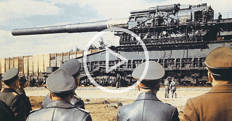 Firing The Biggest Gun Of WWII, The 80cm Railway Gun 'Schwerer Gustav ...