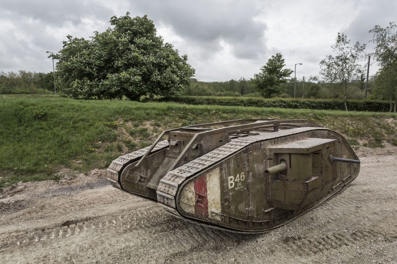 The Tank Museum displays its replica Mark IV tank at the Somme ...