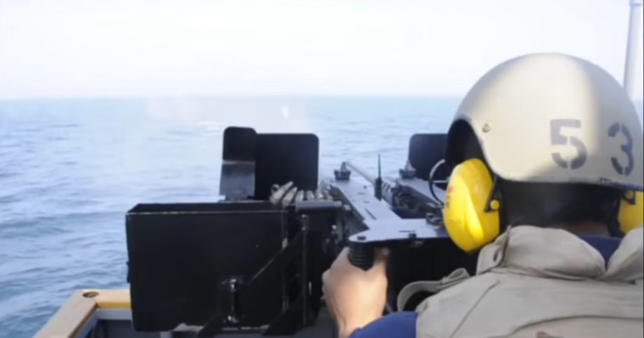 These US Sailors Are Firing the Monstrously Powerful Twin .50 Machine ...