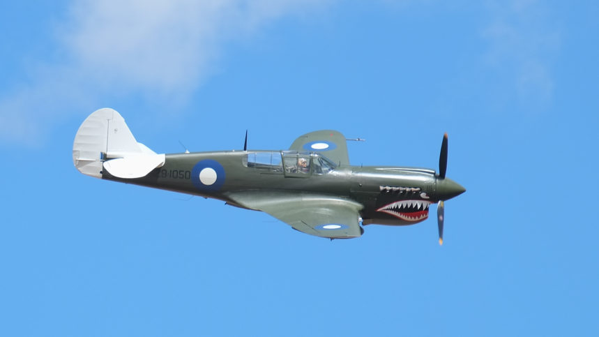 The P-40 Kittyhawks In This Video Fly So Low, You Can Almost Touch Them! | War History Online