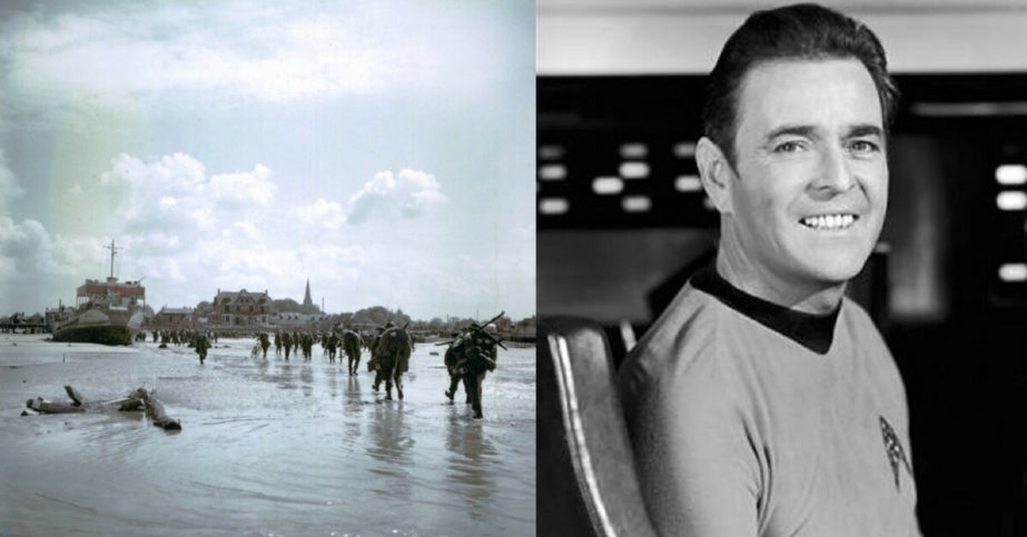 Star Trek star shot two snipers on D-Day and was shot seven times in ...