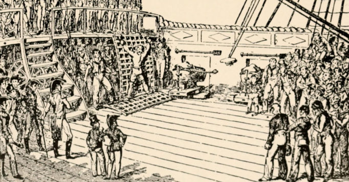 Through Caning, Flogging, and Hanging, the Royal Navy kept discipline ...