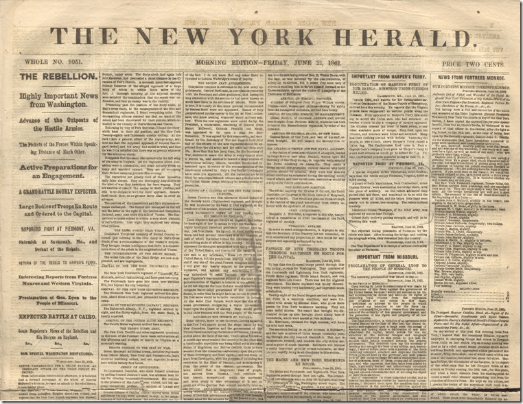 War Journalism During The American Civil War - Innovations And The ...