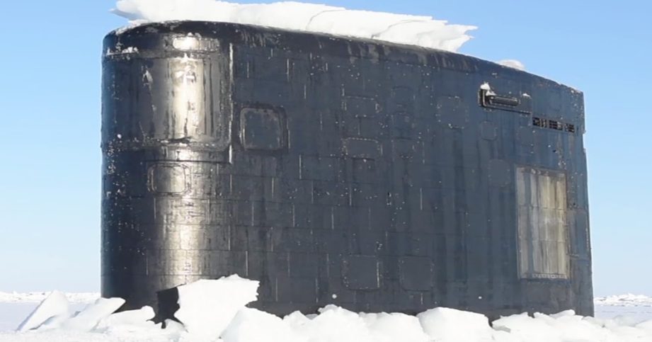 Massive US Submarines Breaking Through Ocean of Ice in the Arctic ...