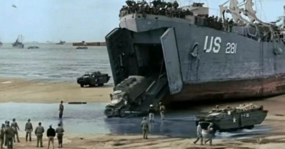 The Battle of Normandy - Original Color Footage (Watch) | War History ...