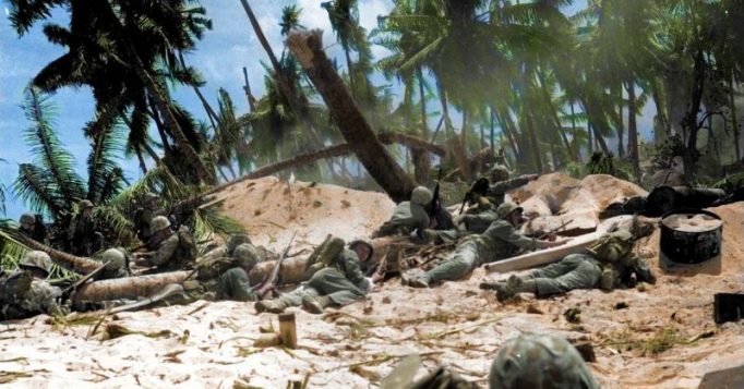 The Battle of Tarawa Colourised - By Tom Dare | War History Online