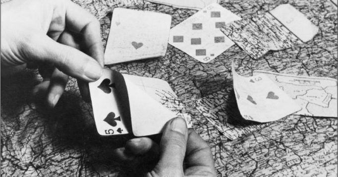 During WWII Decks of Cards Containing Hidden Maps with Escape Routes ...