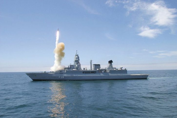 Missile Launch Goes Wrong on German Warship | War History Online