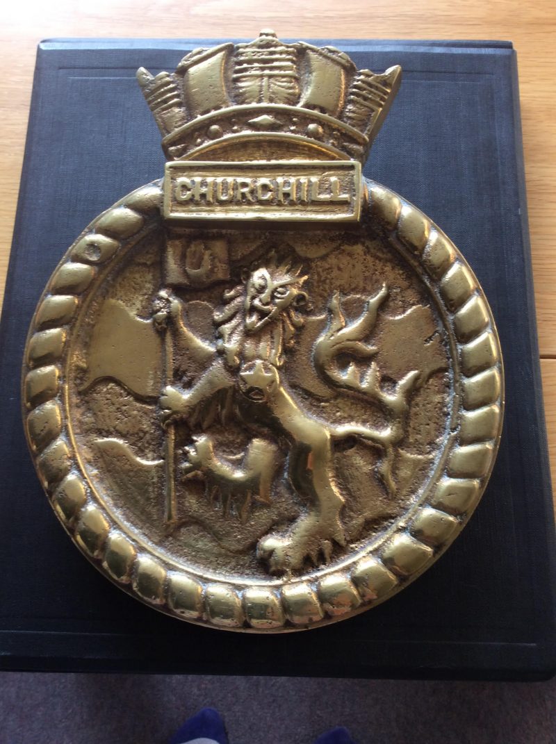 HMS Churchill Sunk by U-Boats but the Bridgeplate is Preserved in Devon ...
