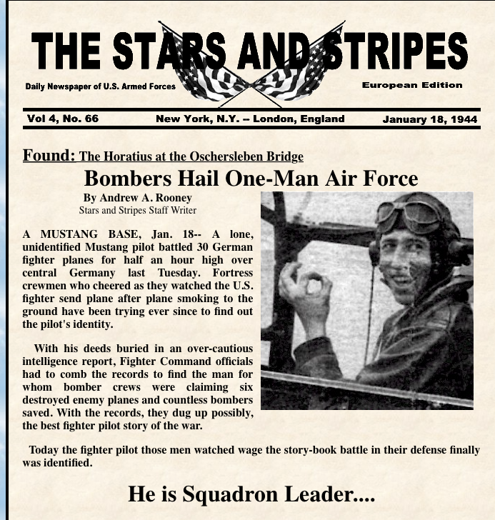 A Lone Unidentified Mustang Pilot 'held off 30 fighters from attacking ...