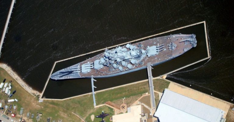 Amazing Drone Footage of the USS Alabama A.K.A "Lucky A" | War History ...