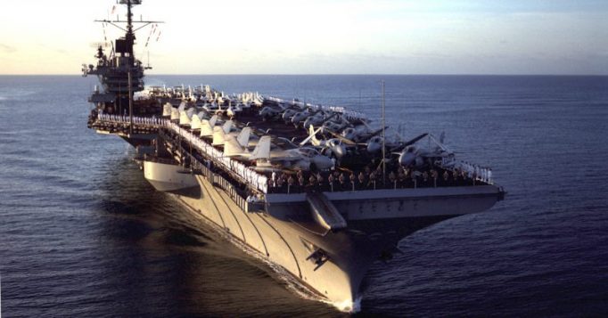 Drone Footage of USS Ranger on its Way to The Scrapyard | War History ...