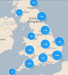 Map Plots 30,000 Luftwaffe Air Raids on The UK During WW2 | War History ...