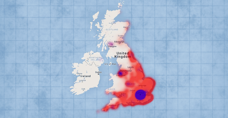 Map Plots 30,000 Luftwaffe Air Raids on The UK During WW2 | War History ...